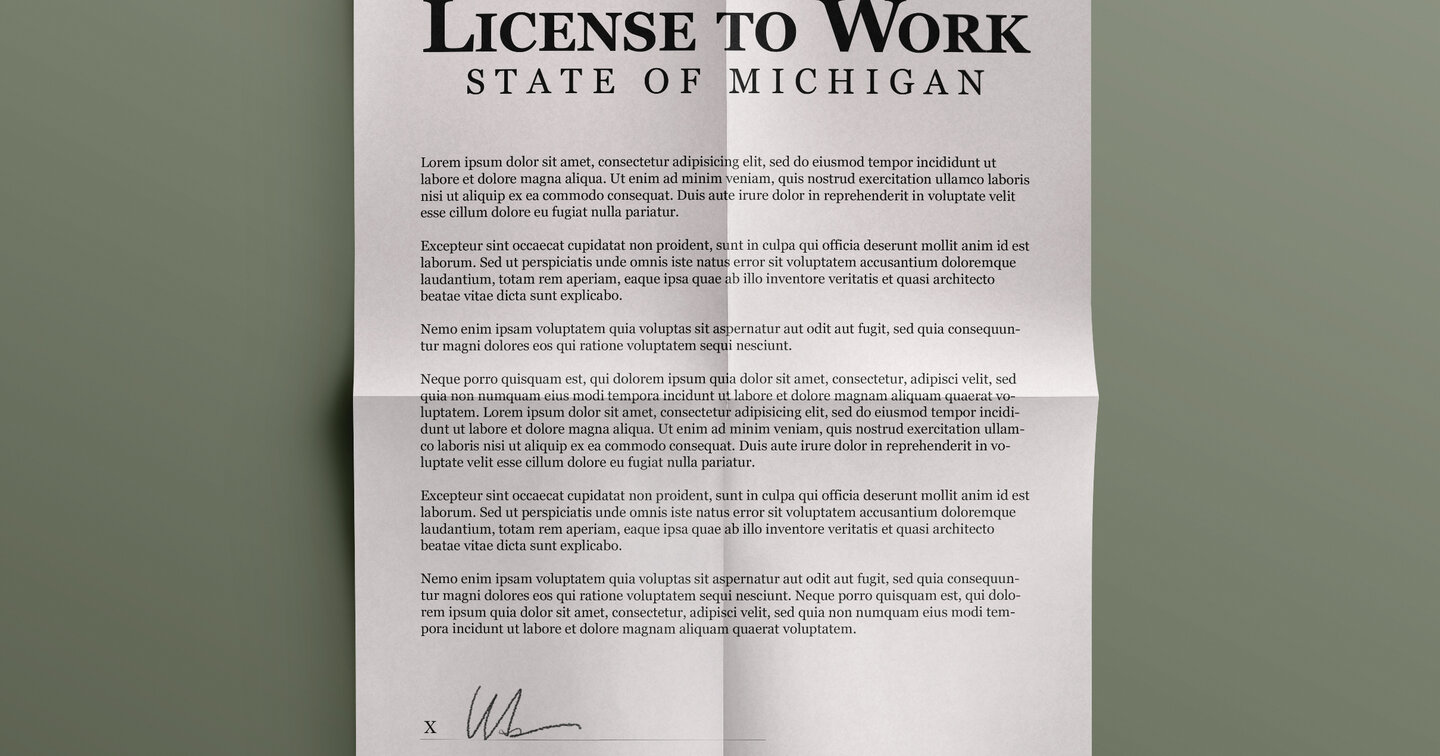 Nearly 1 million Michiganders are subject to occupational licensing ...