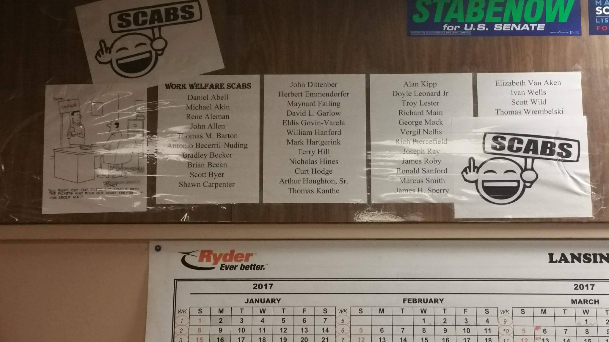 Union Labels Nonunion Employees 'Welfare Scabs' With Vulgar Photo on ...